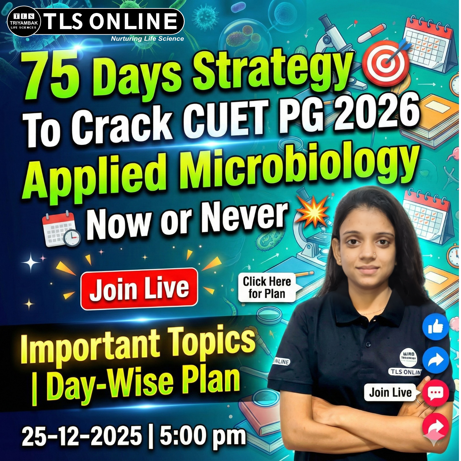 Post from CSIR NET Life Science & DBT-BET JRF: TLS Online