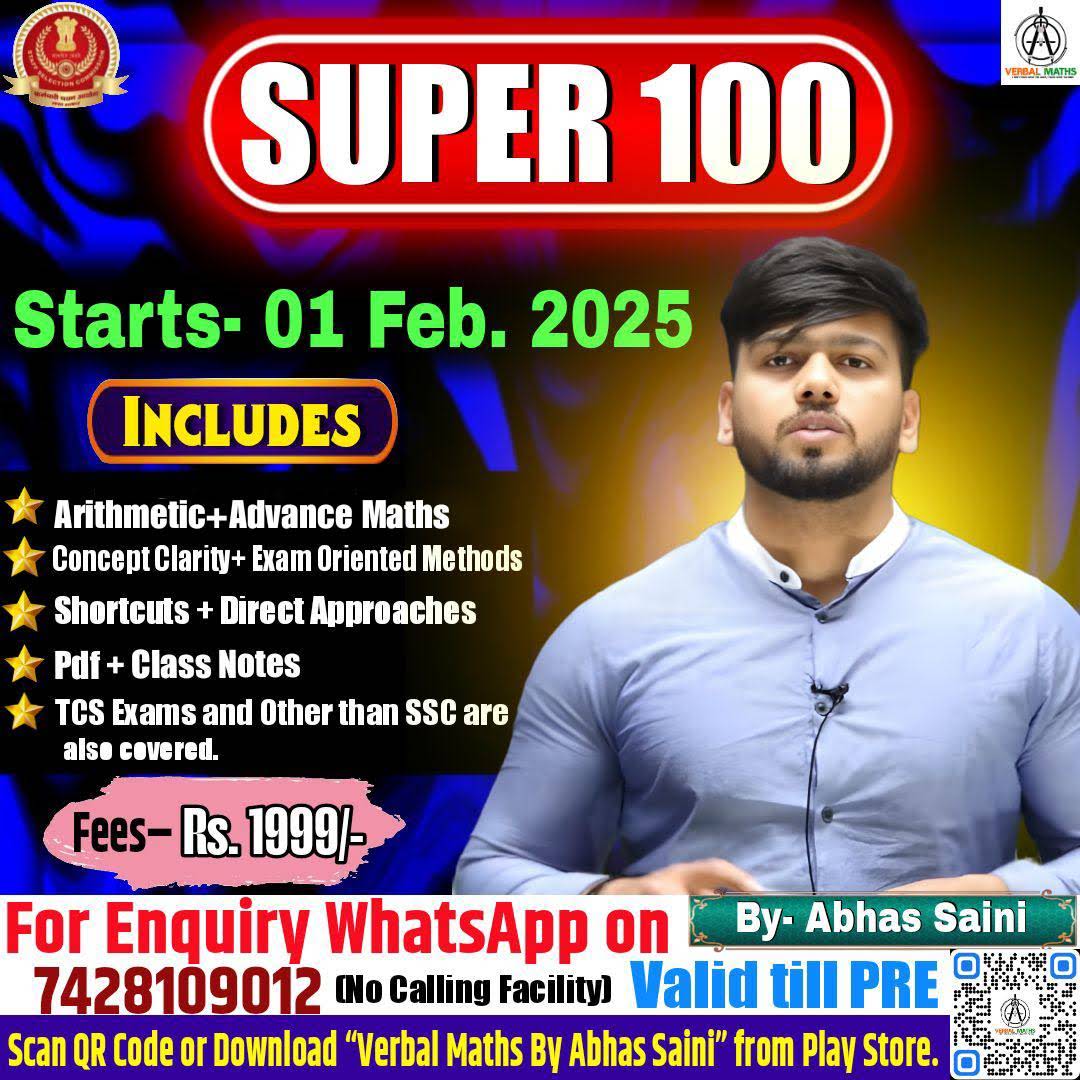 Post from Verbal Maths By Abhas Saini