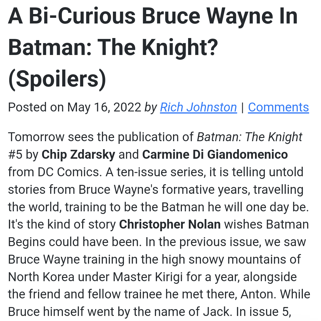 Post from Comics MATTER w/Ya Boi Zack