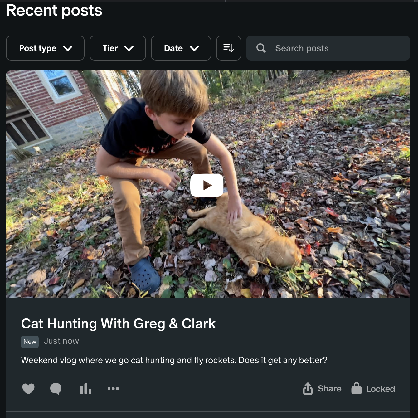 Post from Greg's World