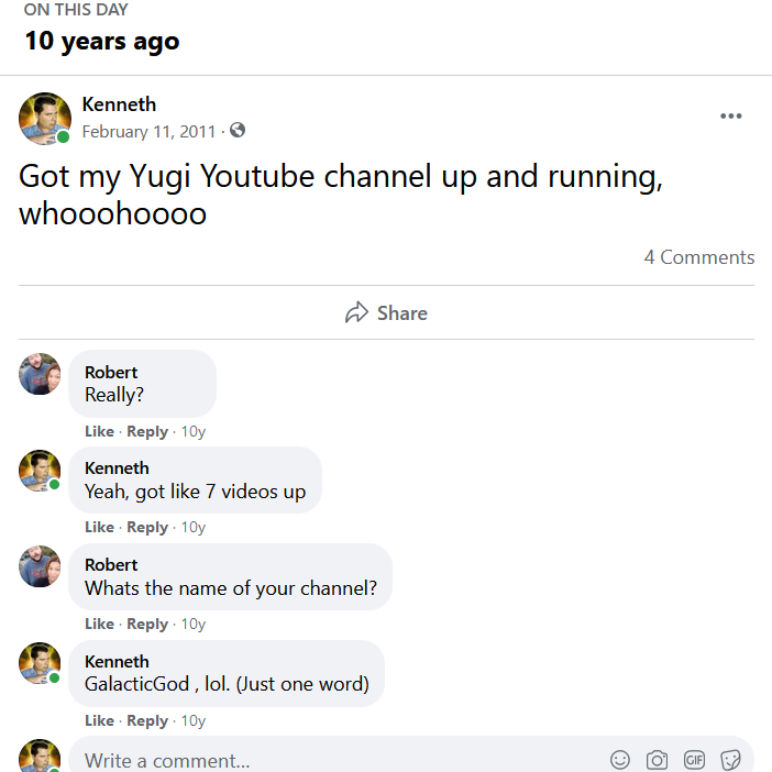 Post from GalacticGod