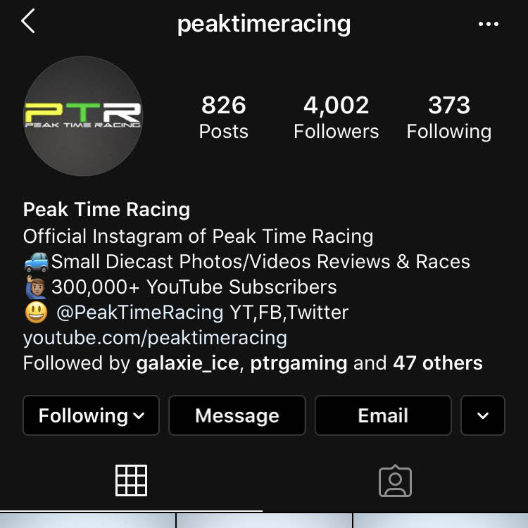 Post from Peak Time Racing
