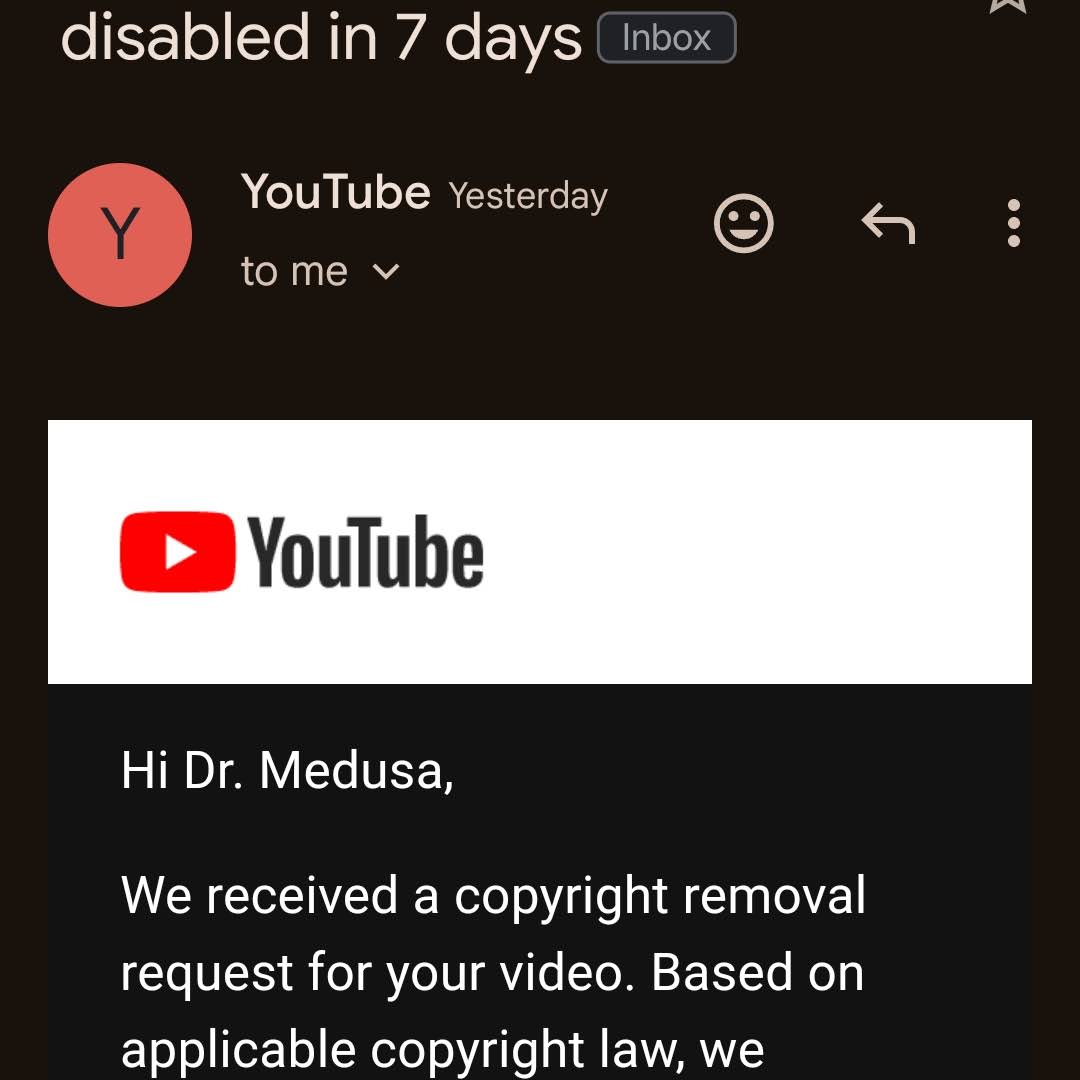 Post from Dr. Medusa