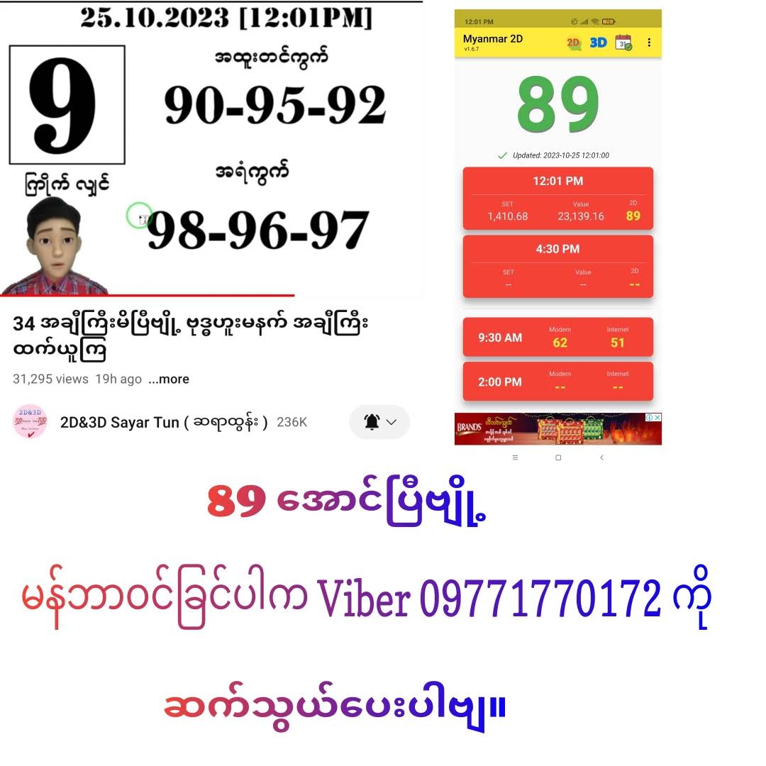Post from 2D&3D Sayar Tun ( ဆရာထွန်း )