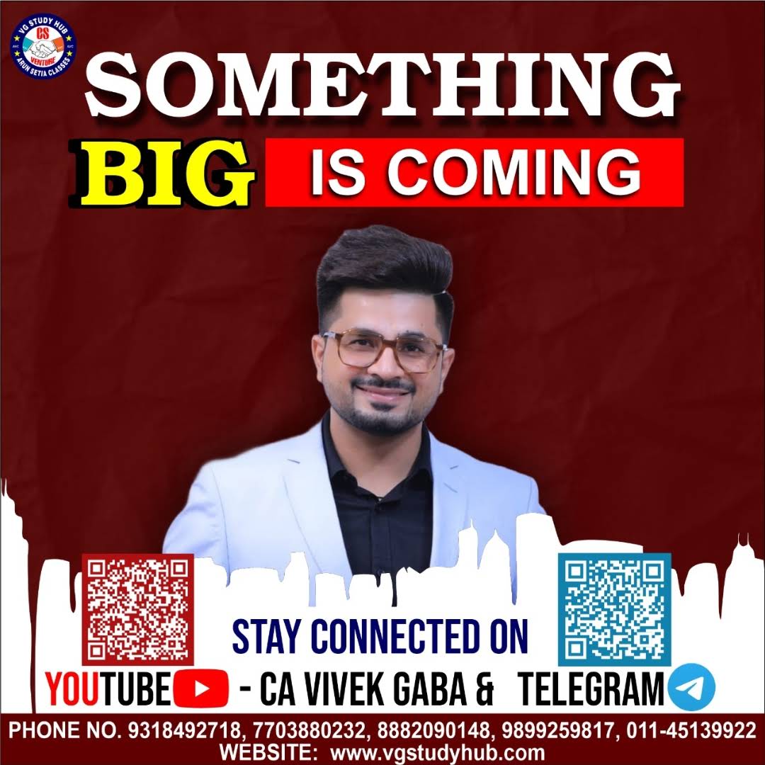 Post from CA Vivek Gaba - VG STUDY HUB