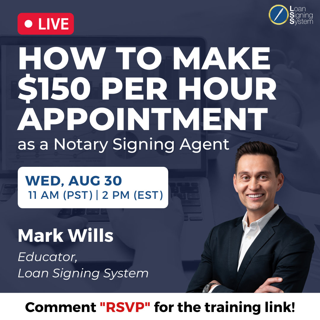 Post from Loan Signing System Notary Training by Mark Wills