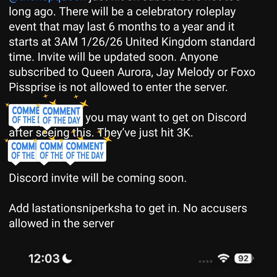 Post from Wisp Enty (Vtuber)