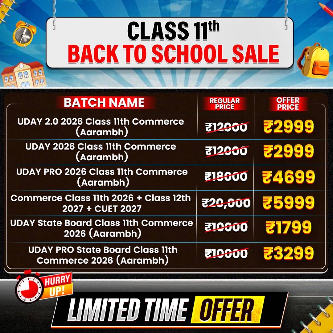 Post from PW Commerce Wallah Class 11
