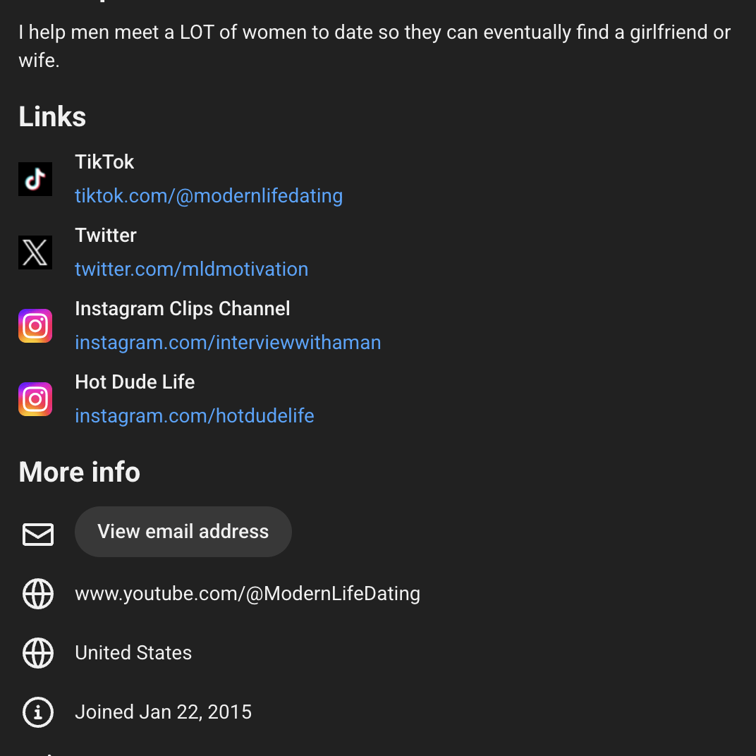 Post from Modern Life Dating