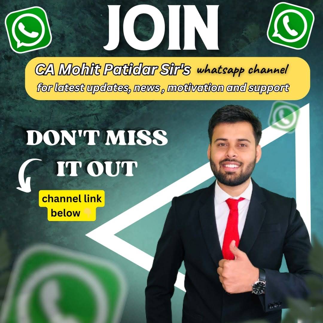 Post from CA Mohit Patidar