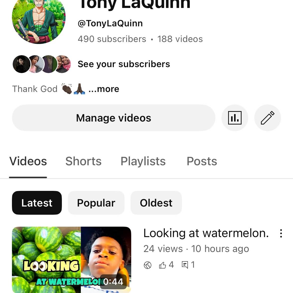 Post from Tony LaQuinn