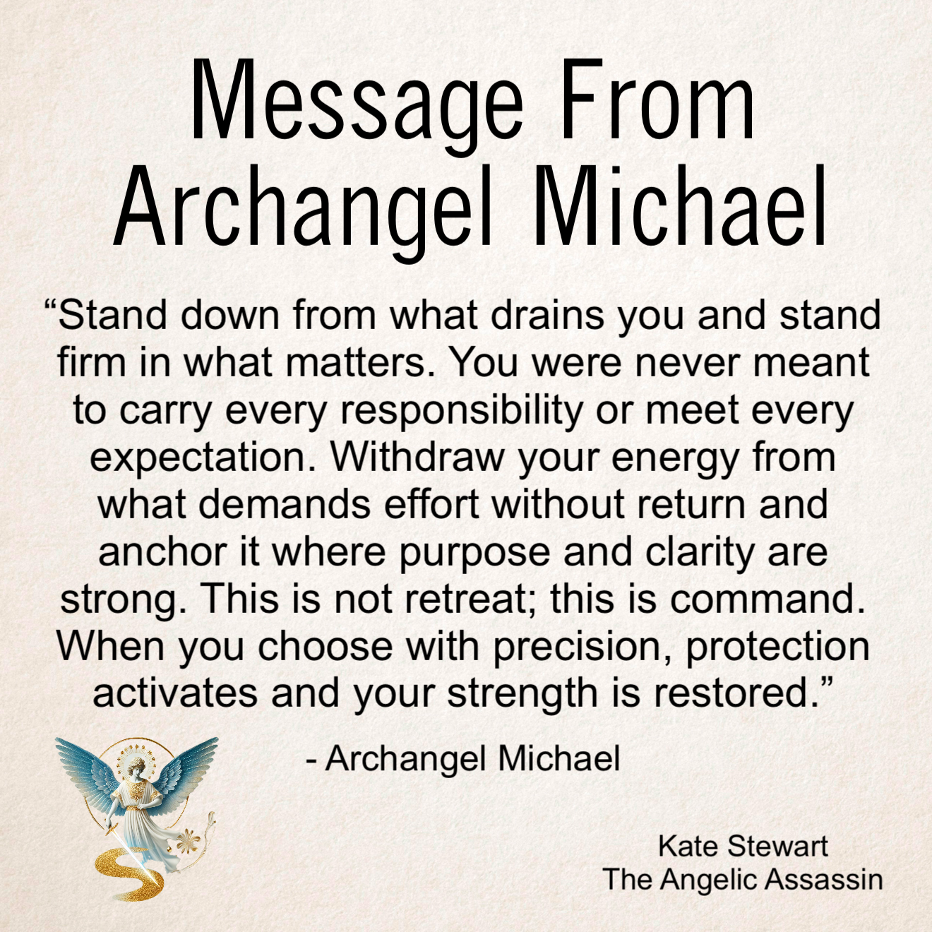 Post from Kate The Angelic Assassin