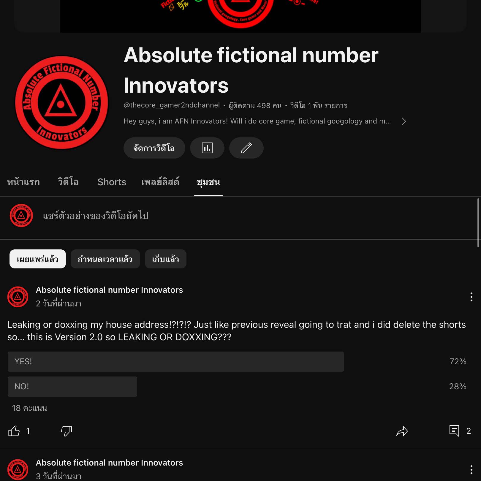 Post from Absolute fictional number Innovators