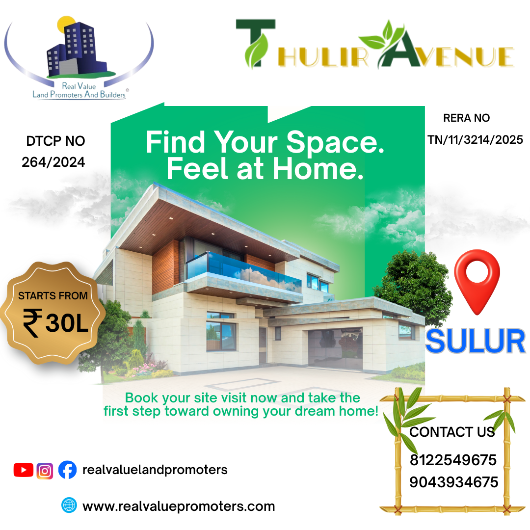 Post from REAL VALUE LAND PROMOTERS & BUILDERS