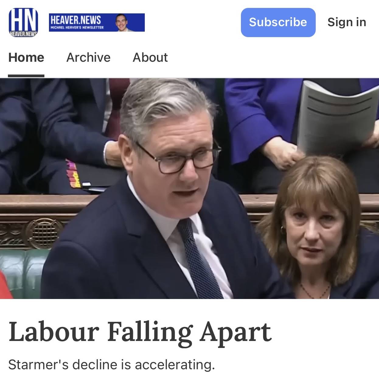 Post from Michael Heaver