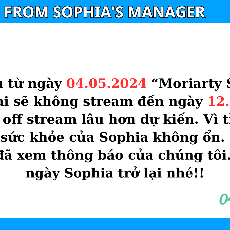 Post from Moriarty Sophia_Vtuber