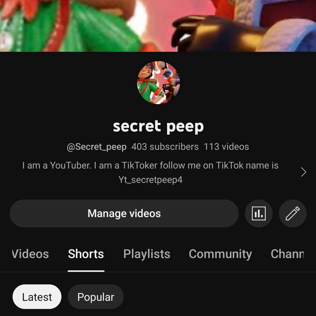 Post from secret peep