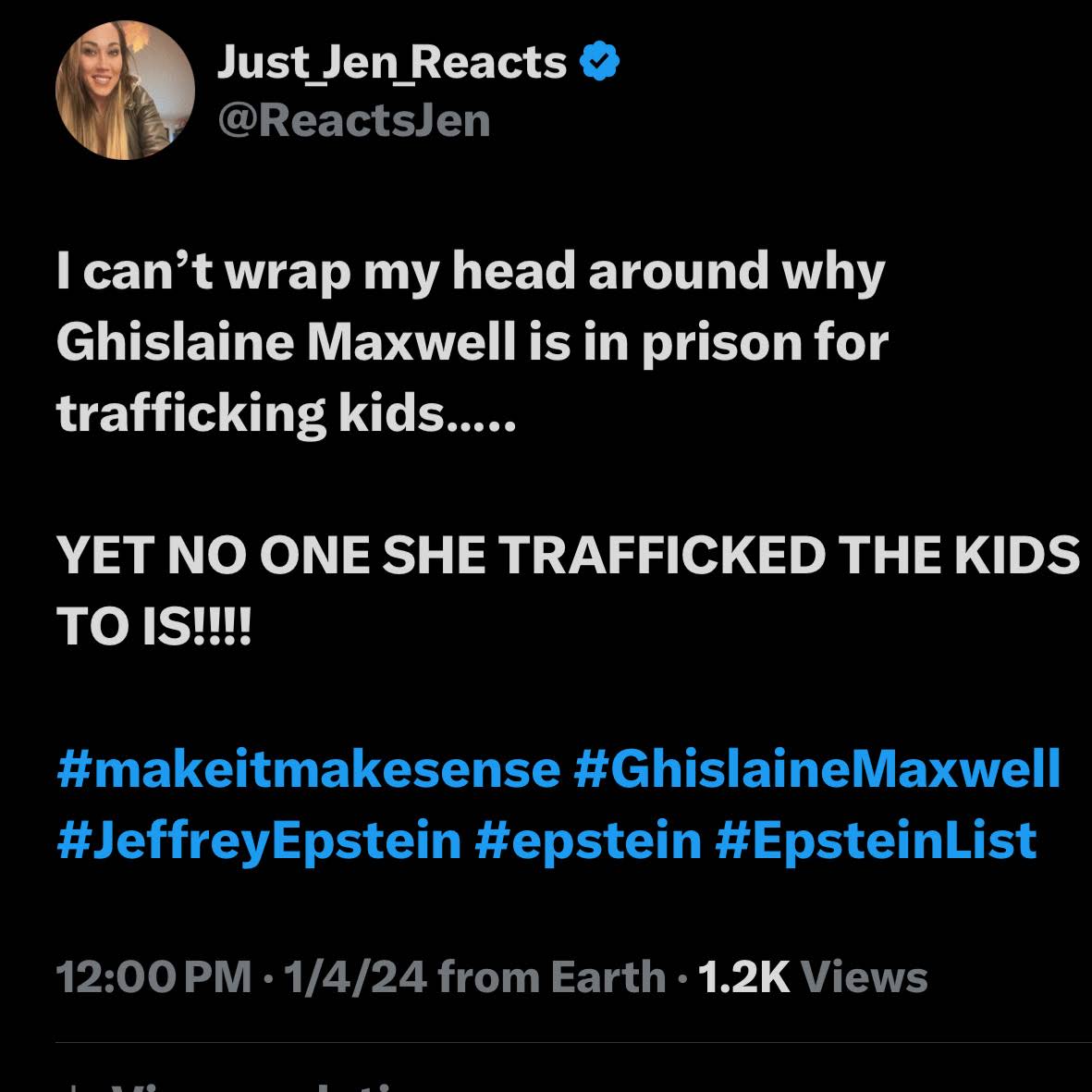 Post from Just Jen Reacts