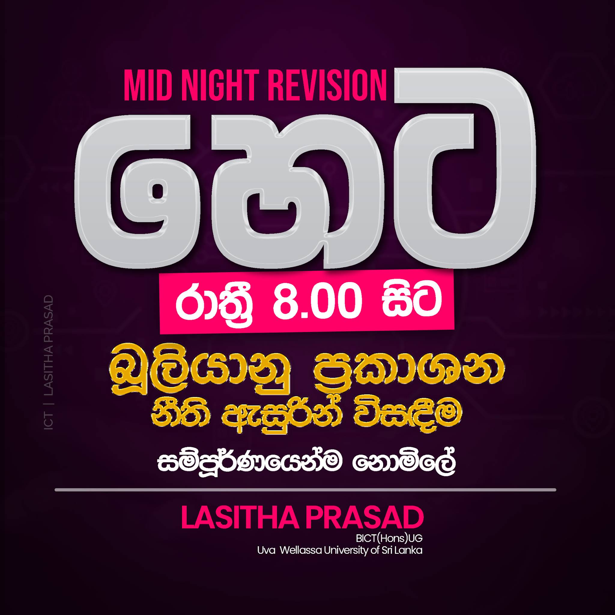 Post from Lasitha Prasad