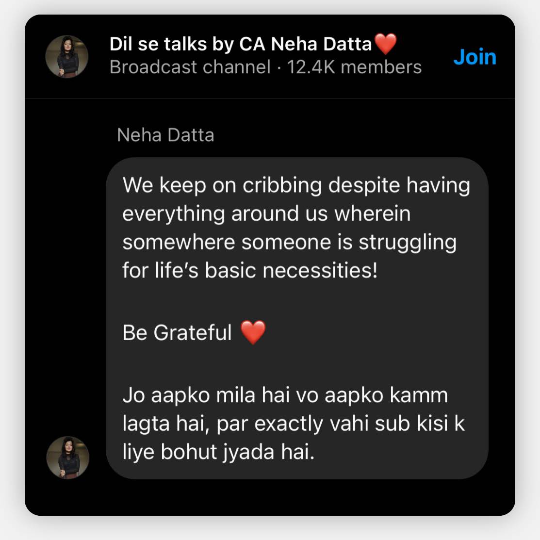 Post from CA NEHA DATTA