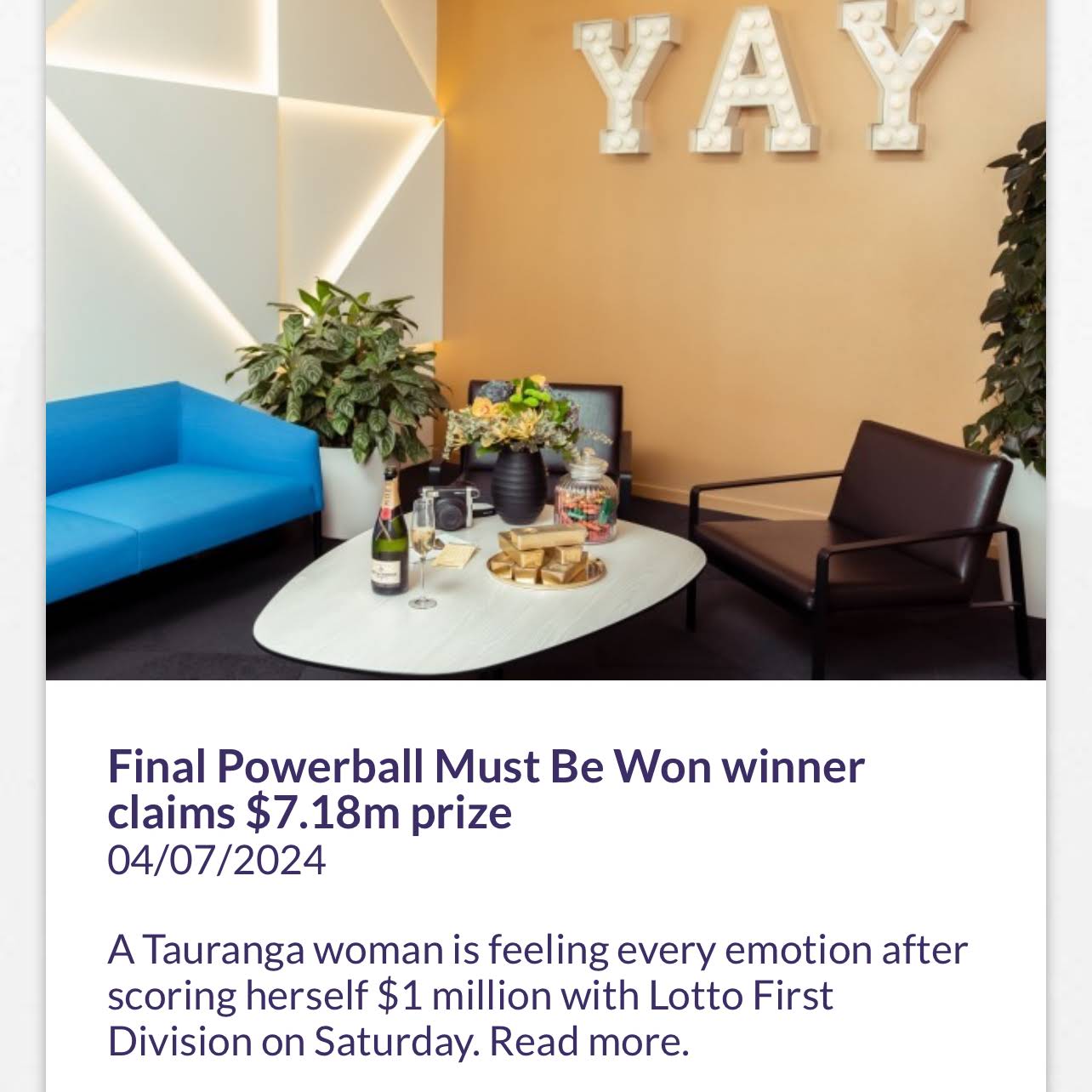 Post from Official Lottery Stories