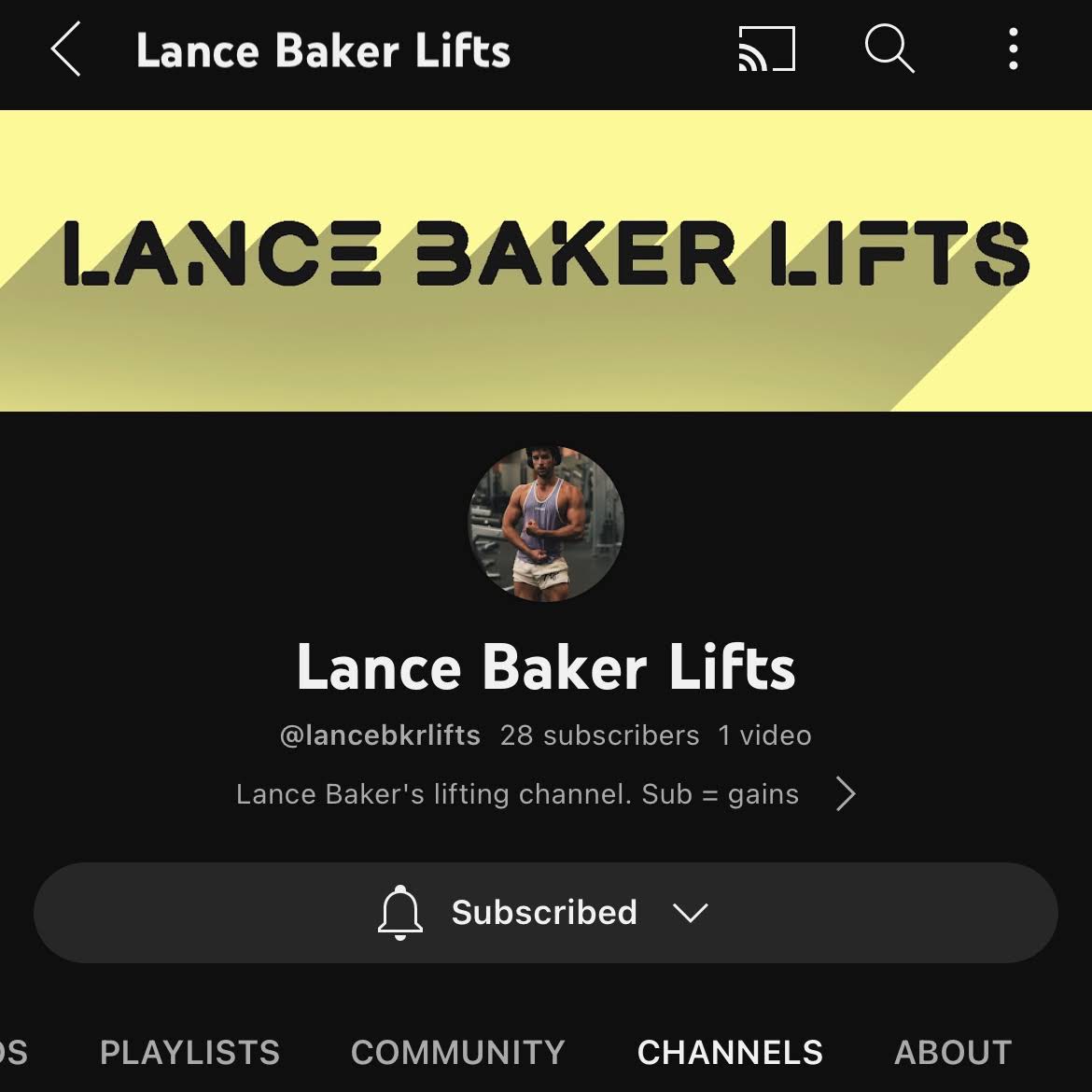 Post from Lance Baker