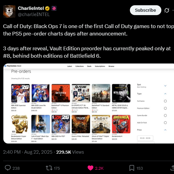 Post from Blame Truth - The CODfather