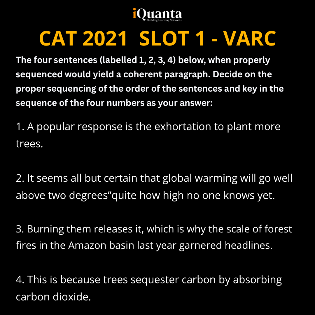 Post from CAT Preparation - iQuanta
