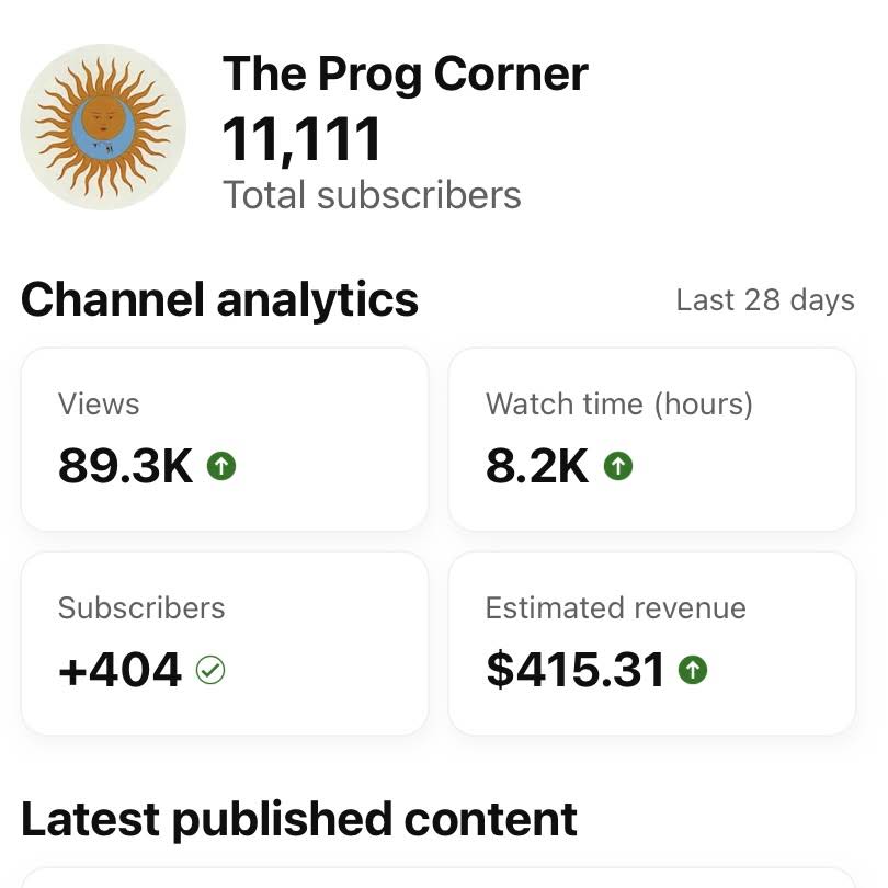 Post from The Prog Corner