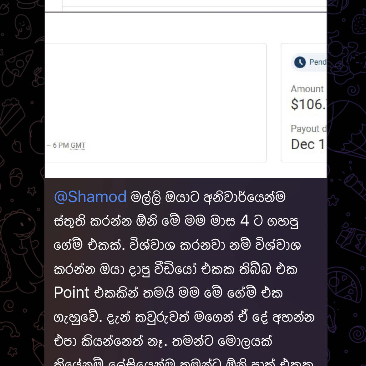 Post from Shamod Firezz