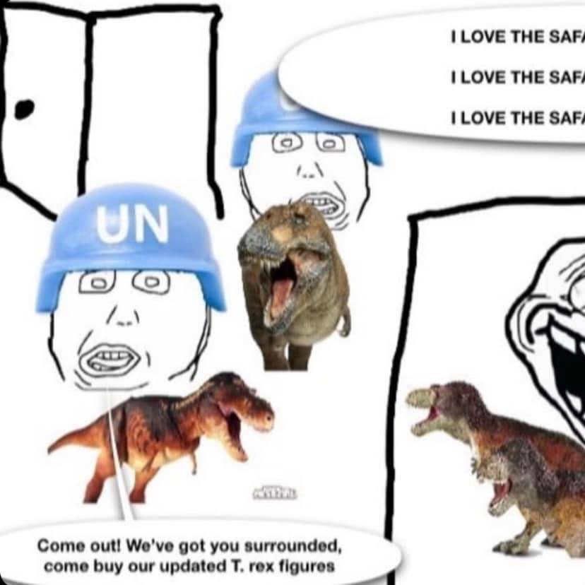 Post from T. rex Paddock