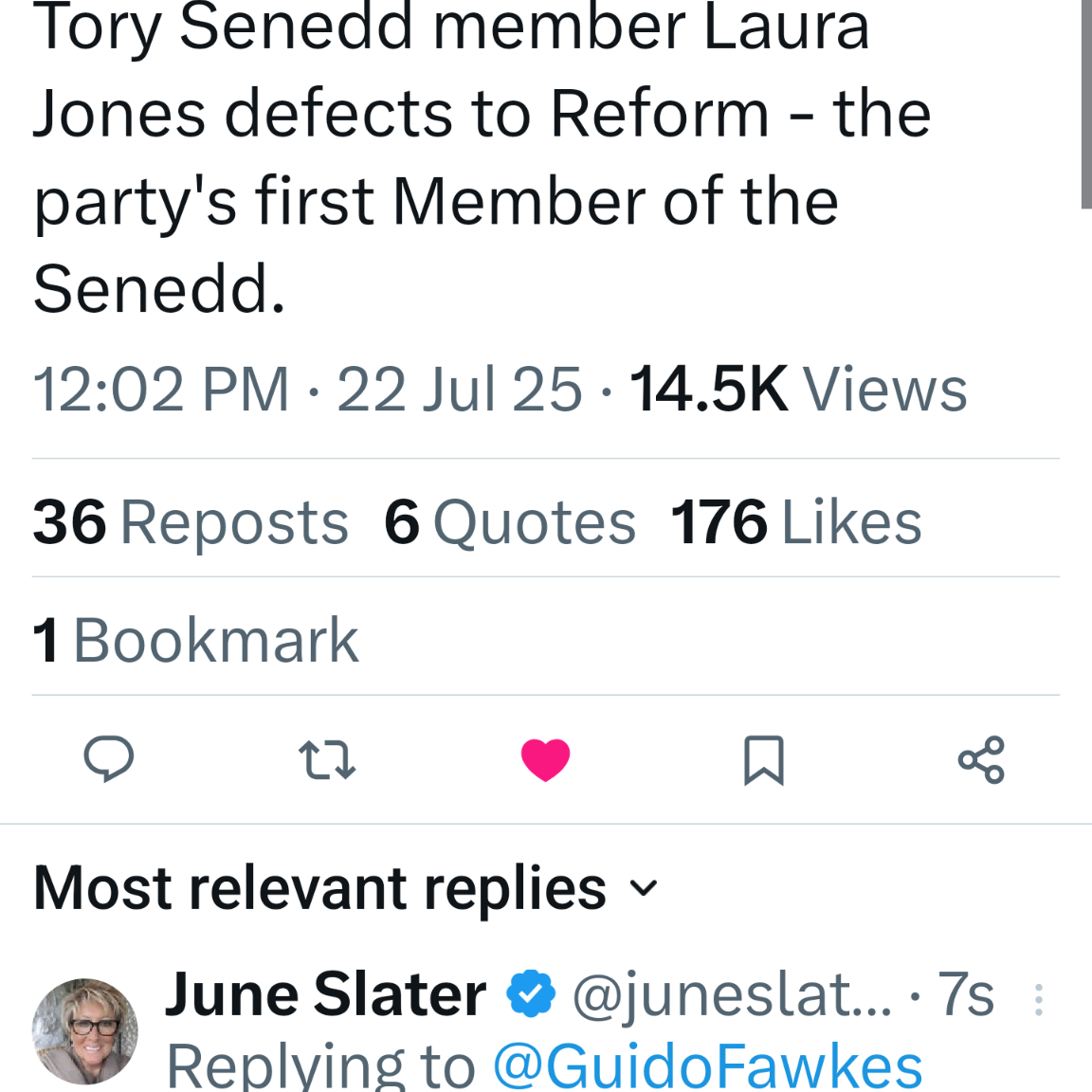 Post from June Slater UK Politics Uncovered