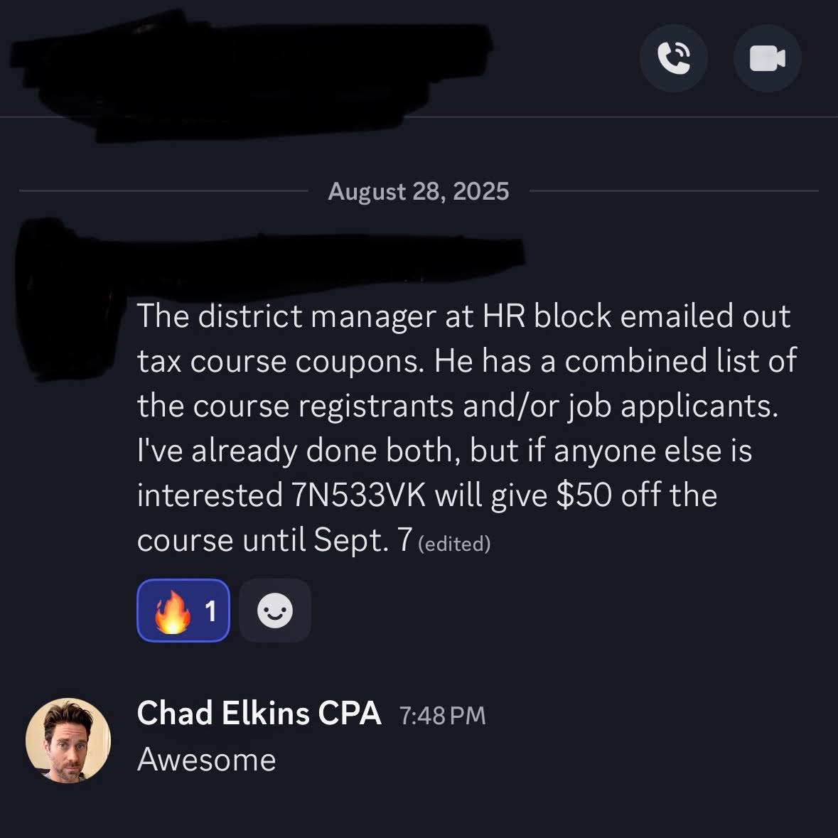 Post from Chad Elkins CPA