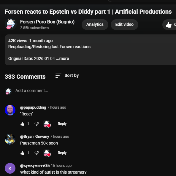 Post from Forsen Poro Box (Bugnio)