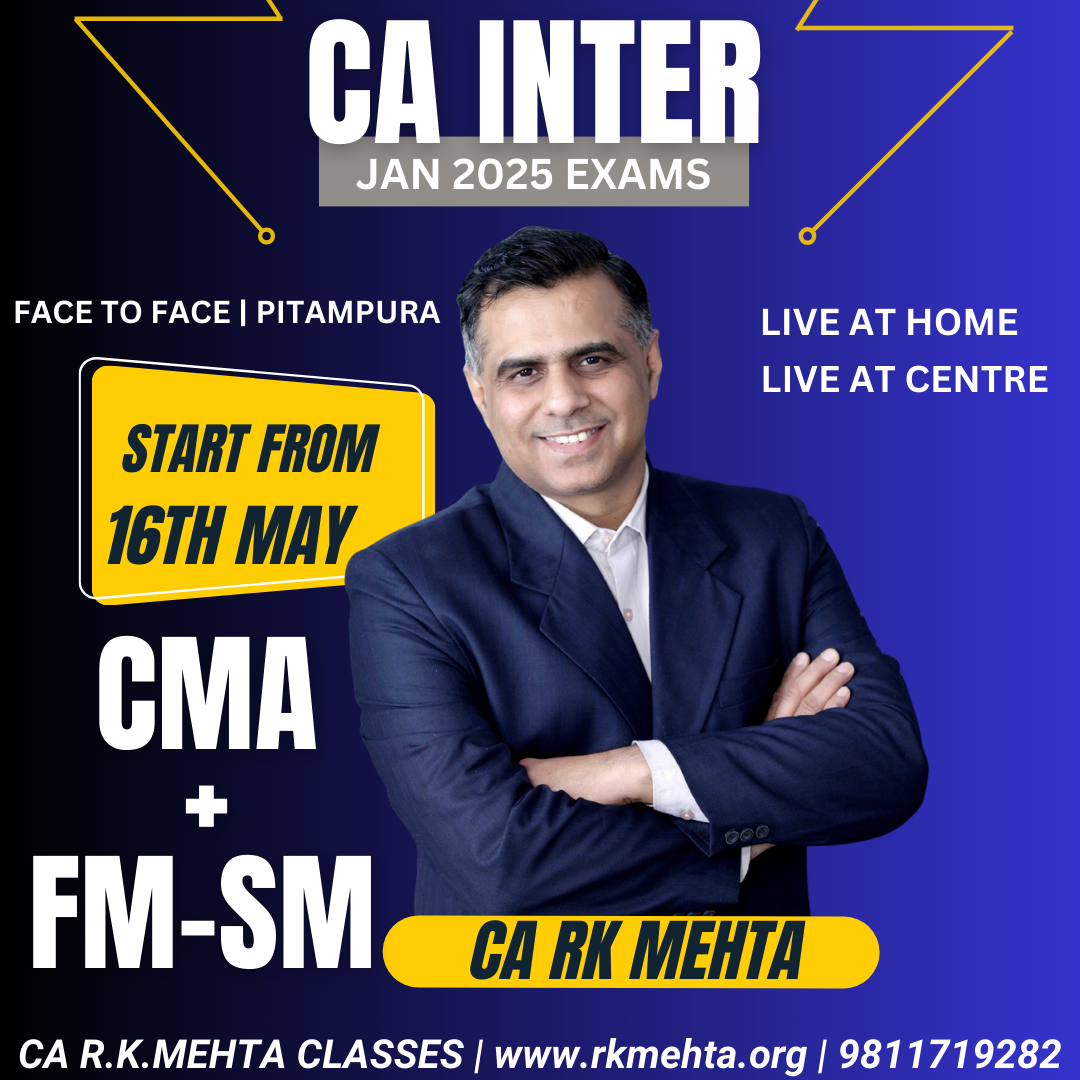 Post from CA R.K. Mehta Classes