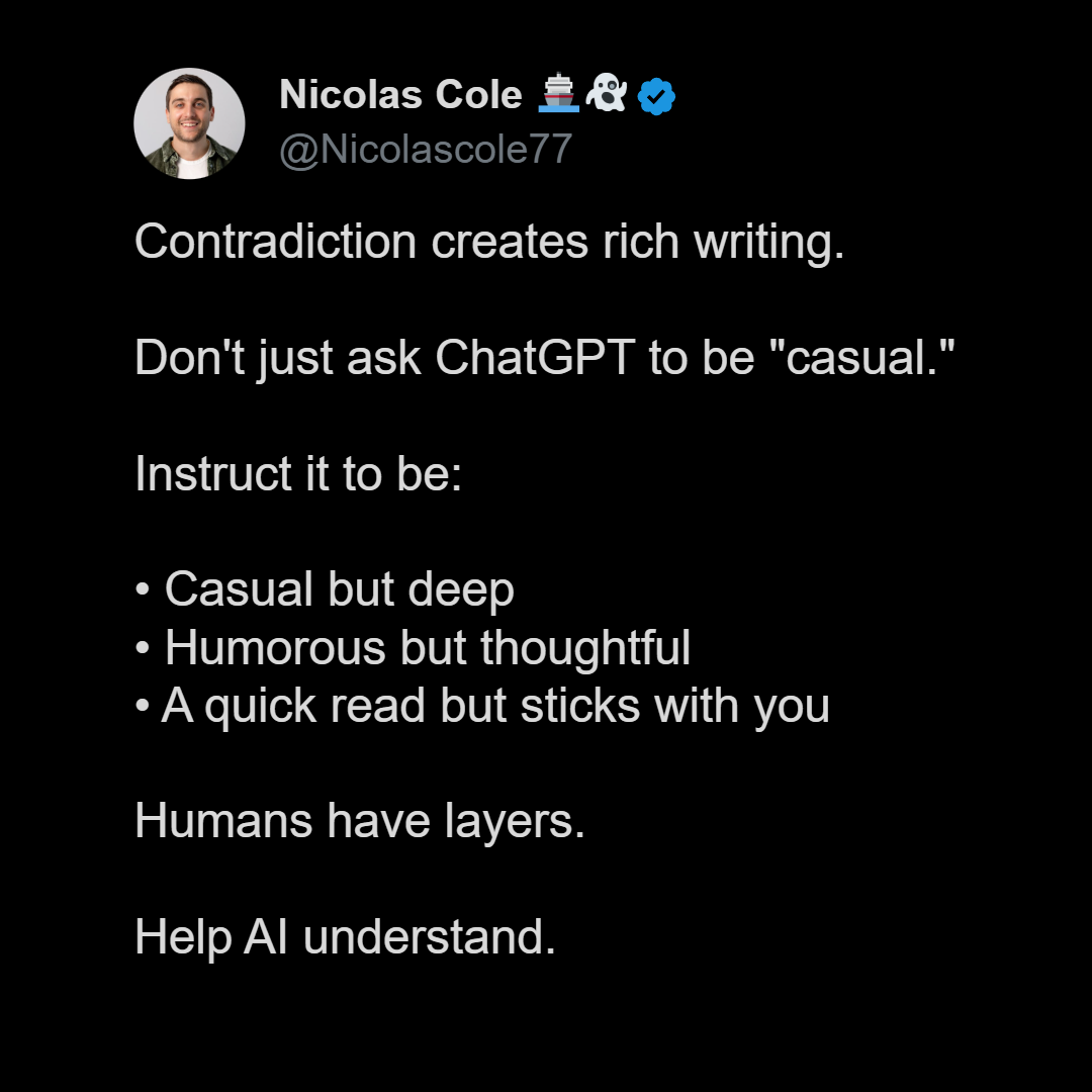 Post from Nicolas Cole