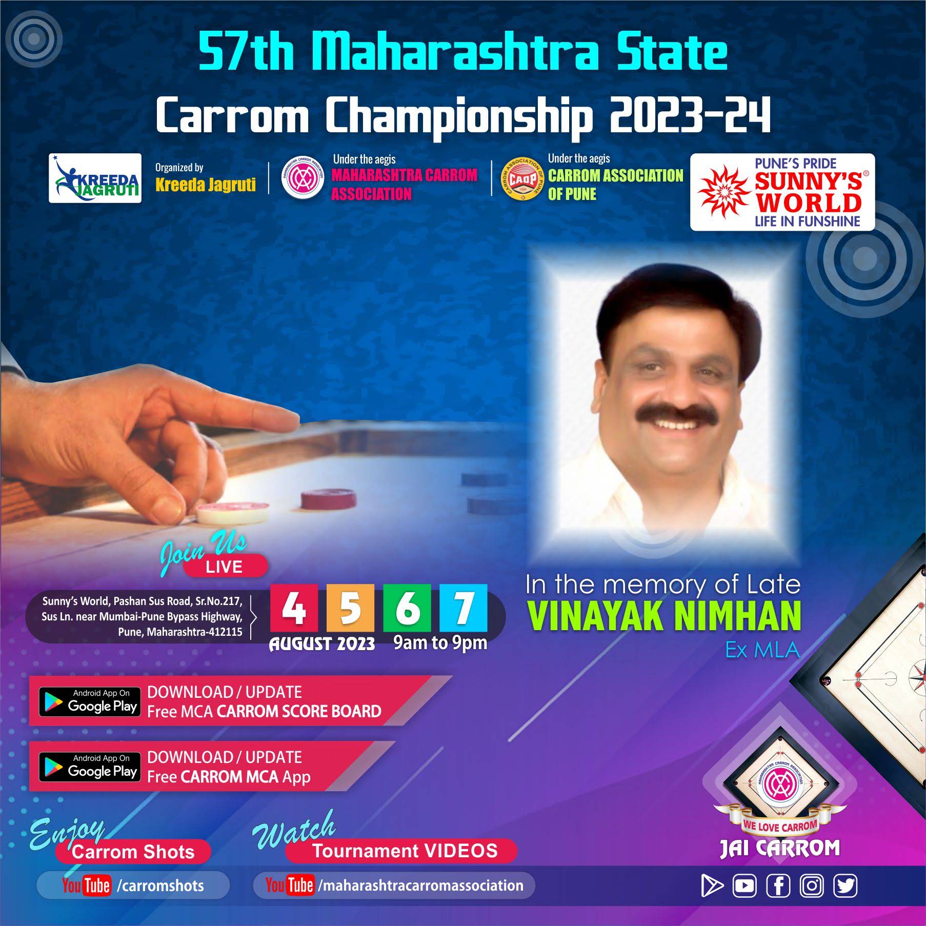 Post from Maharashtra Carrom Association