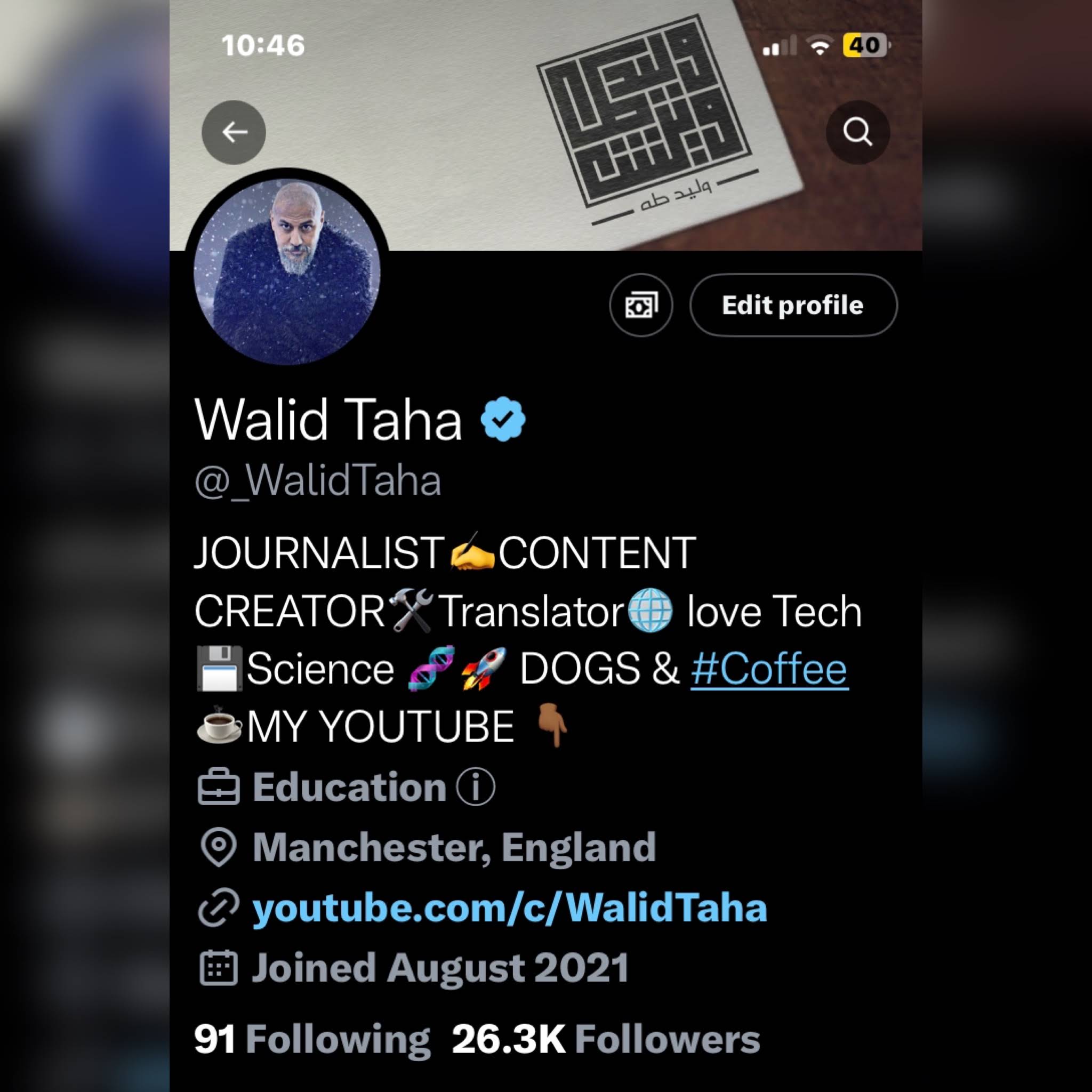 Post from Walid Taha