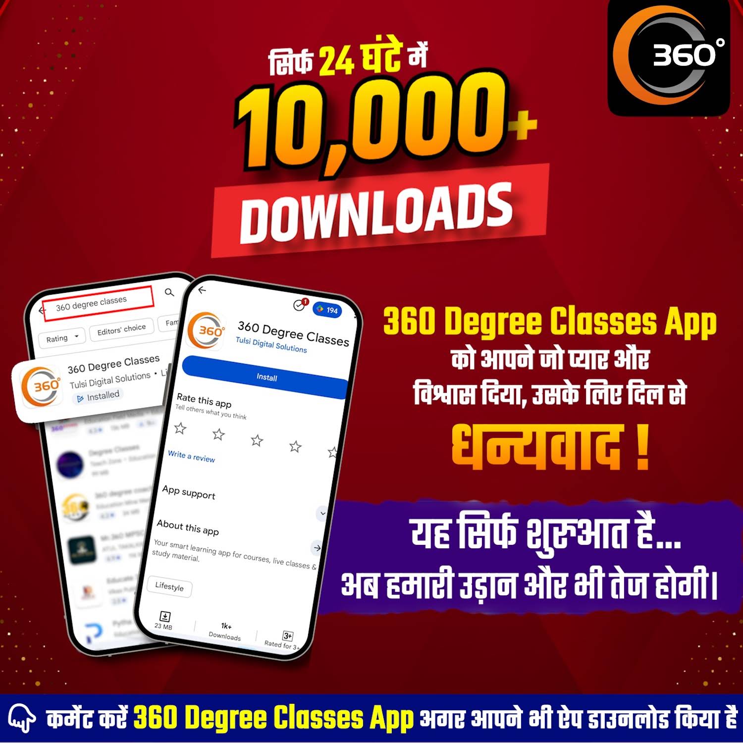 Post from 360 Degree Classes