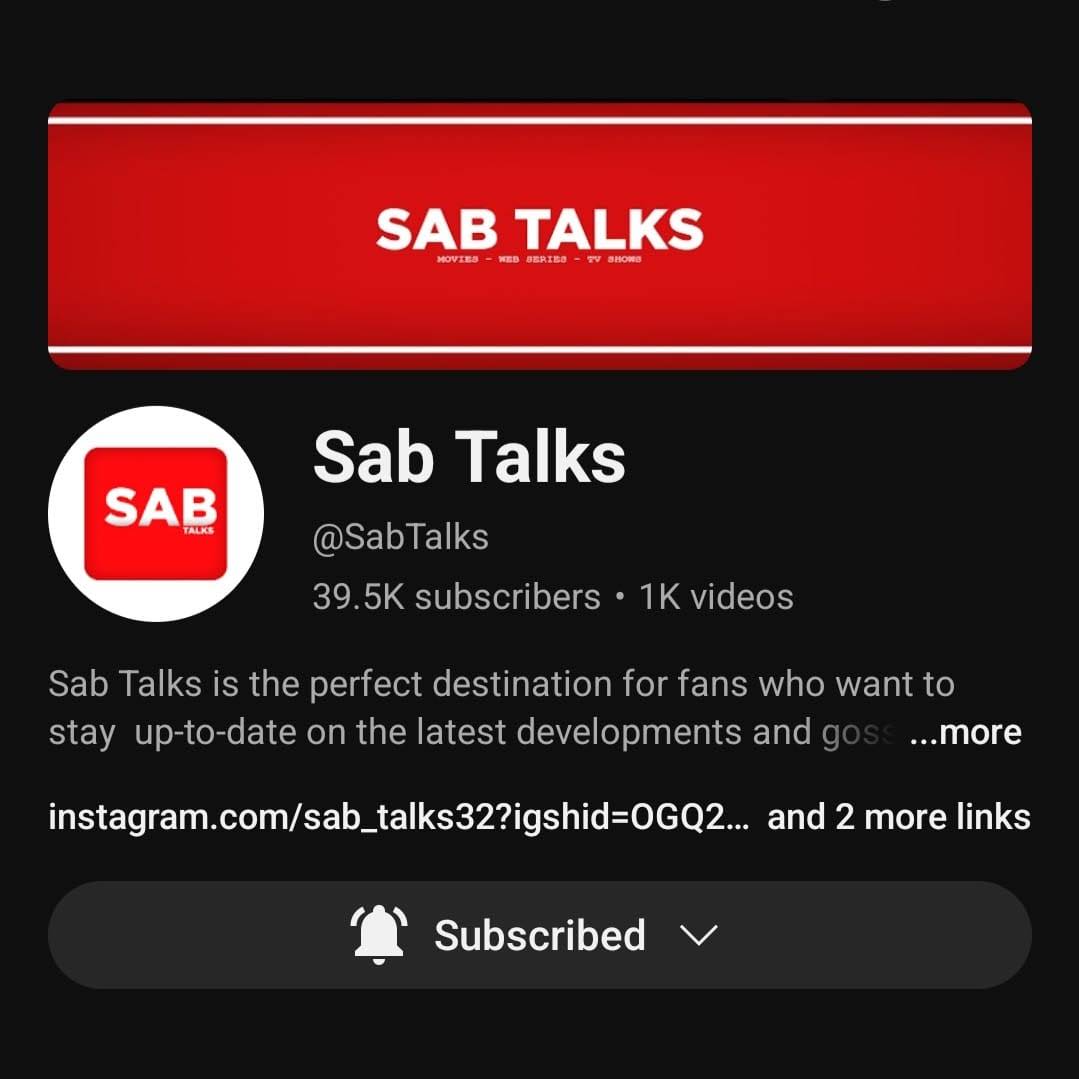 Post from Sab Talks