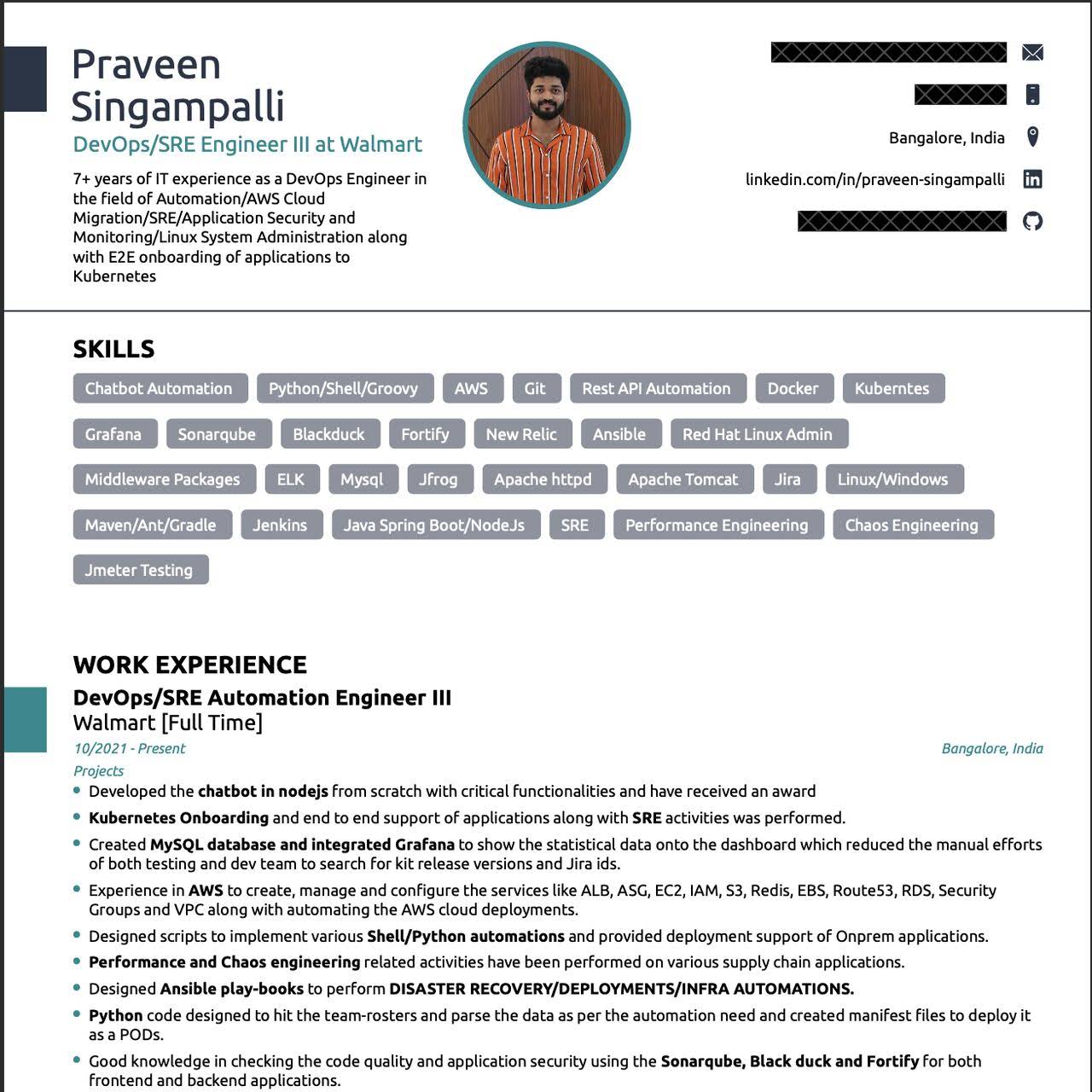 Post from Praveen Singampalli