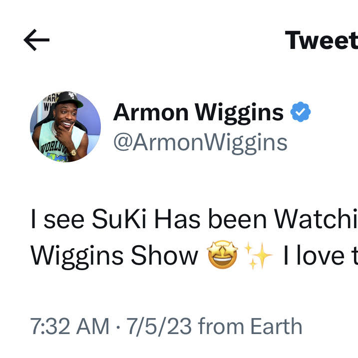 Post from Armon Wiggins