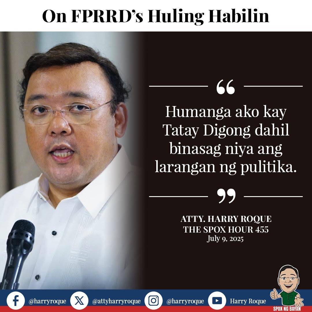 Post from Harry Roque
