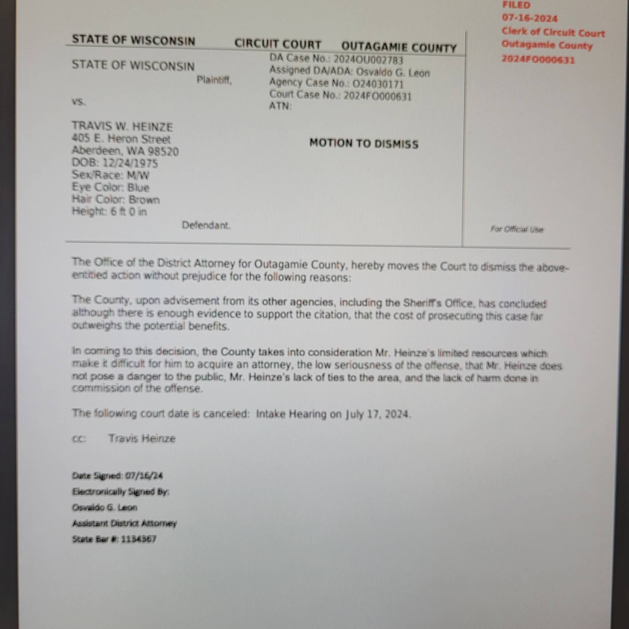 Post from Louisiana vs. Travis Heinze