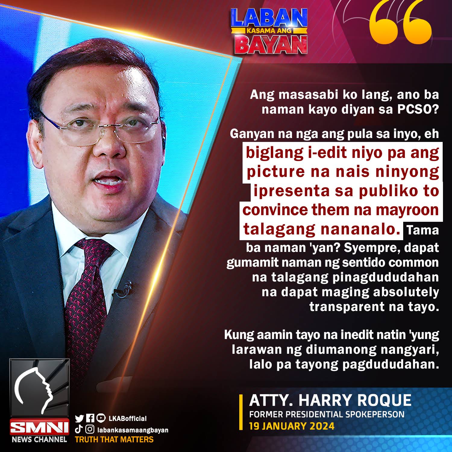 Post from Laban Kasama Ang Bayan