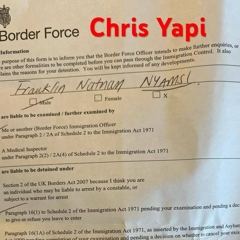 Post from CHRIS YAPI TV OFFICIELLE