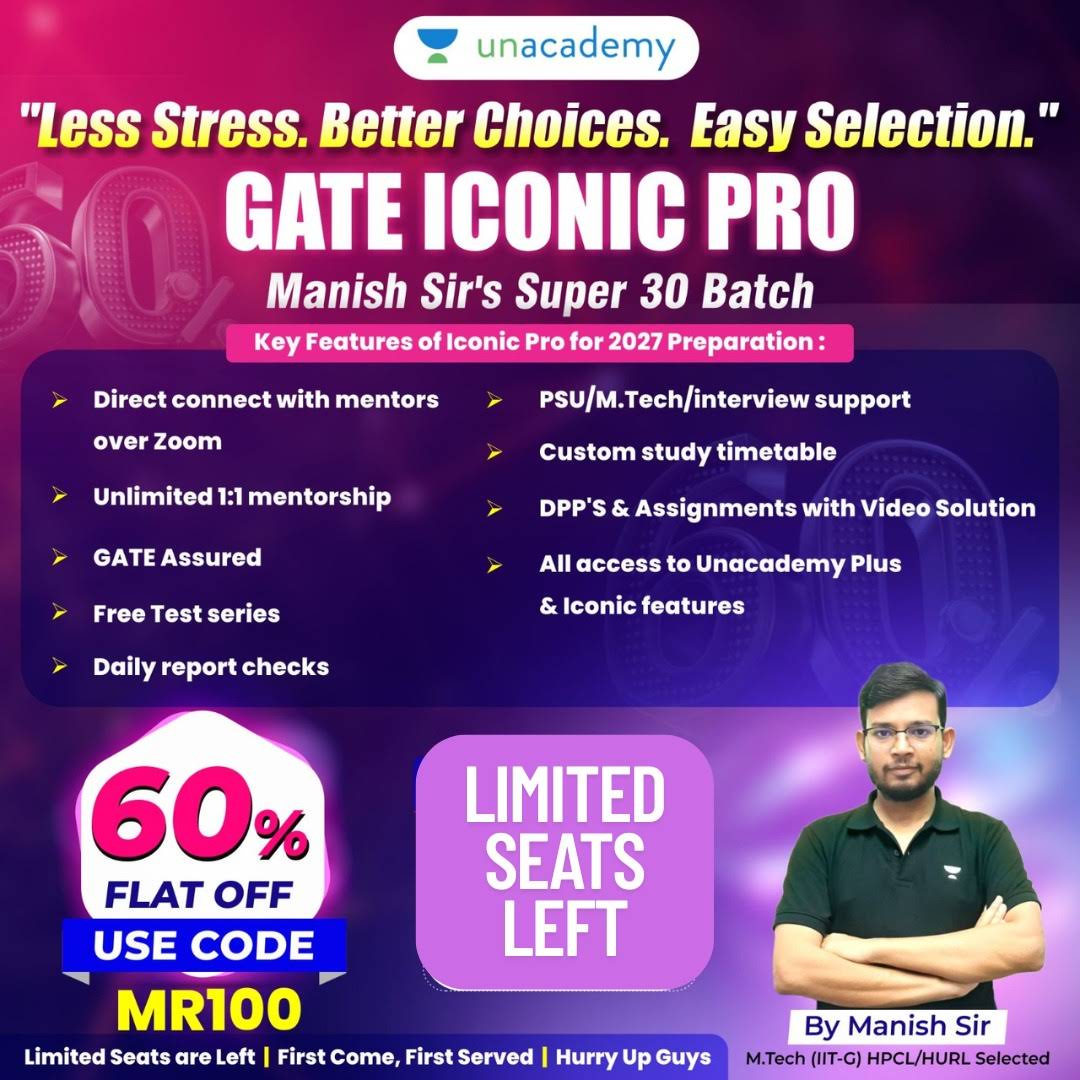 Post from Unacademy GATE - Chemical