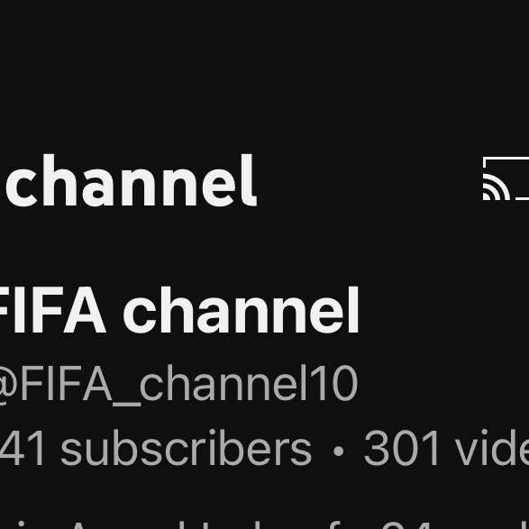 Post from FIFA channel