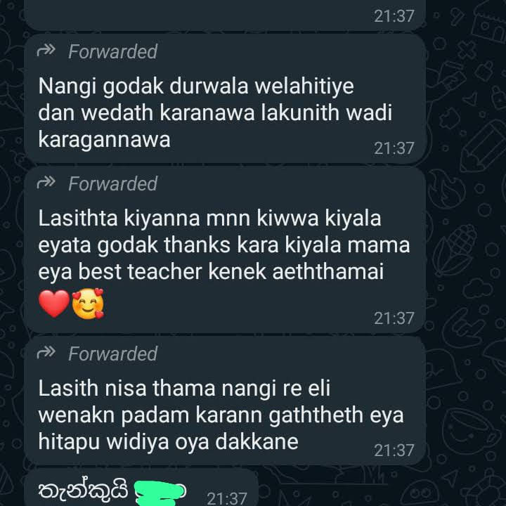 Post from Lasith Manathunga