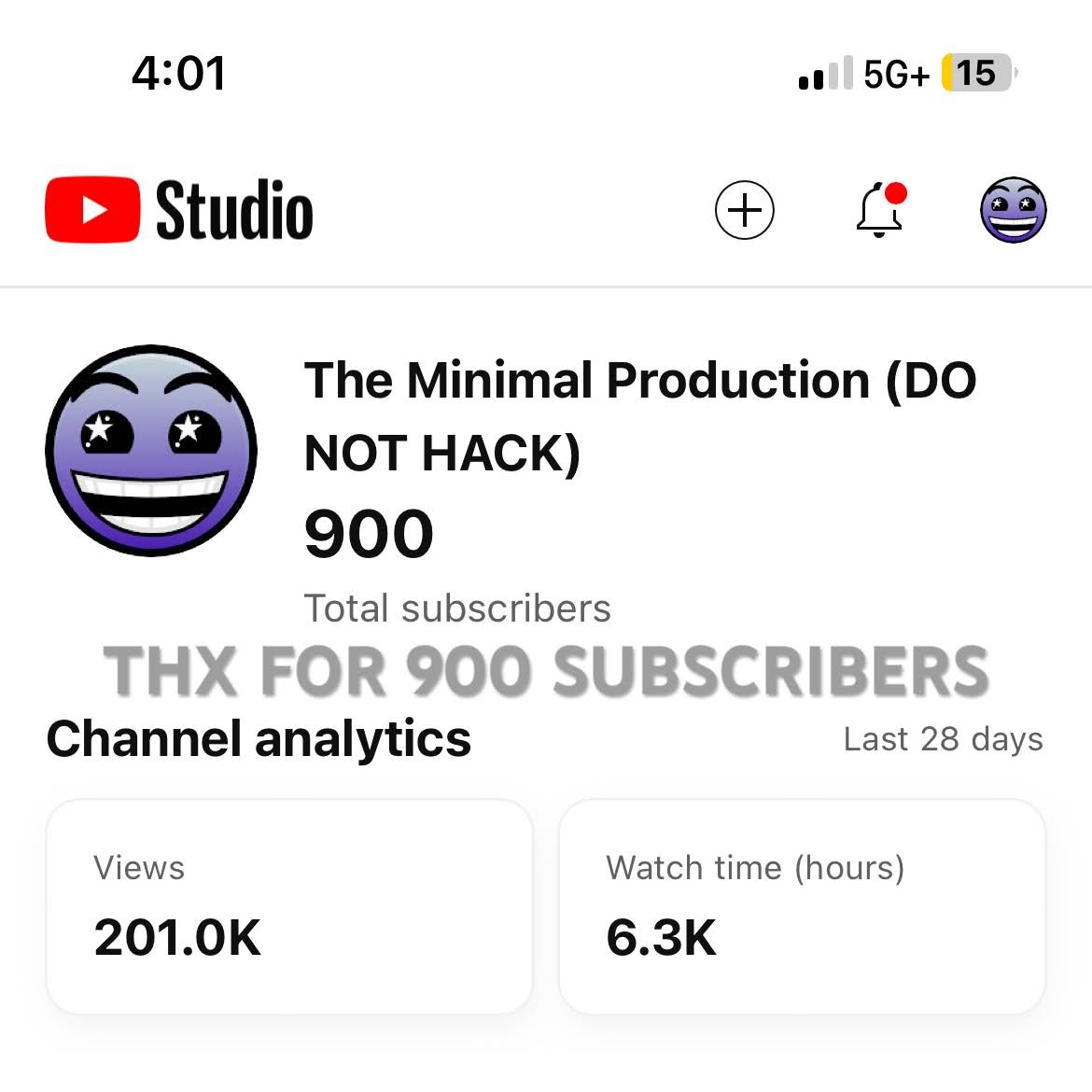 Post from The Minimal Production (DO NOT HACK)